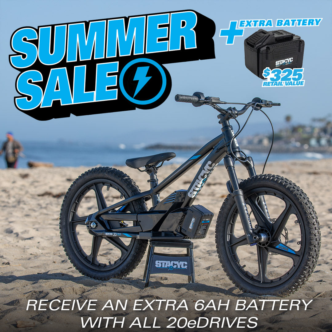 STACYC 20 eDRIVE - Summer Sale - Free Extra Battery