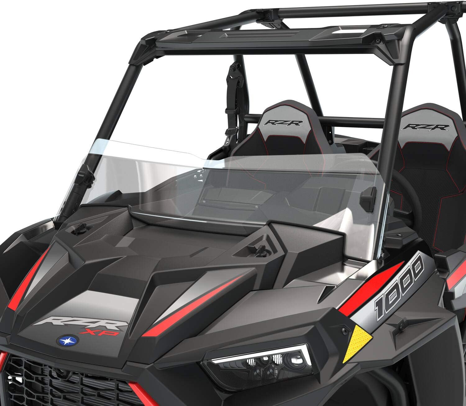 Rzr Xp 1000turbo Half Windshield Hard Coat Tinted Poly